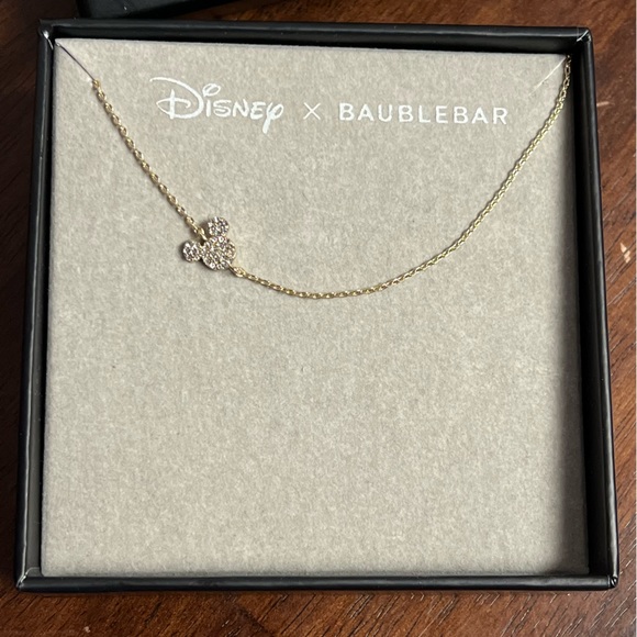 BaubleBar | Jewelry | New Baublebar Disney Mickey Sparkle Icon Necklace ...